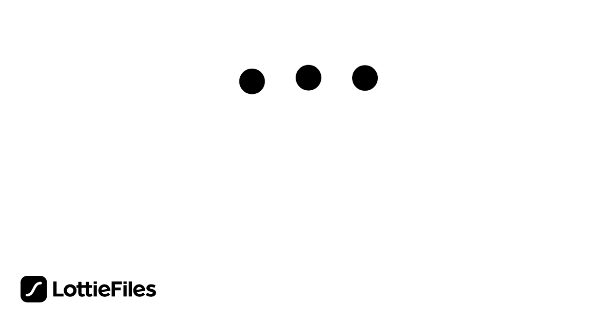 Free 3 Black dotes loading screen Animation by AVI3DFX | LottieFiles