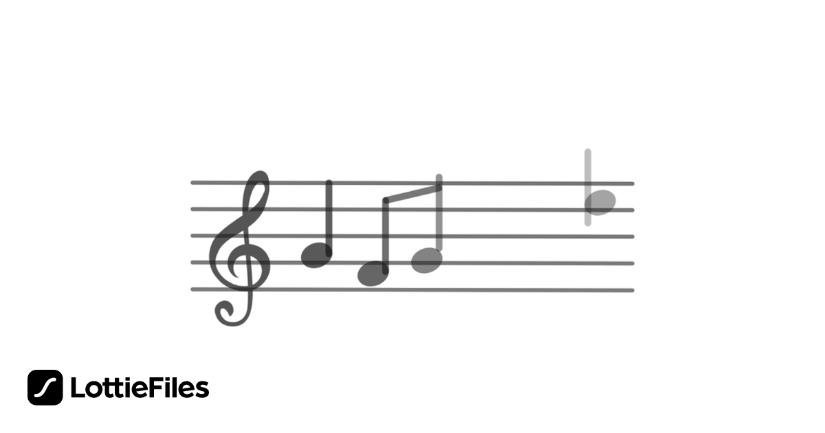 Free Music notes Animation by Ekaterine | LottieFiles