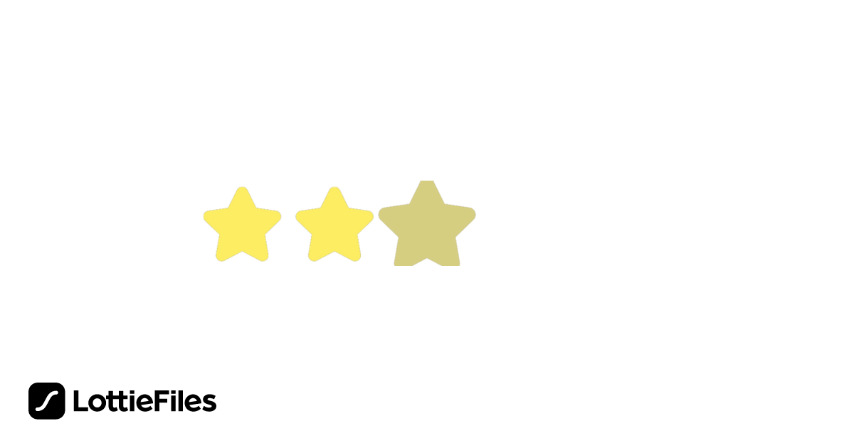 Free Stars rating Animation by Jerico | LottieFiles