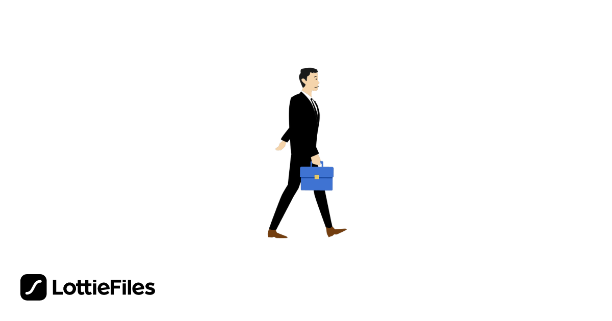 Free walking office man Animation by Asim | LottieFiles
