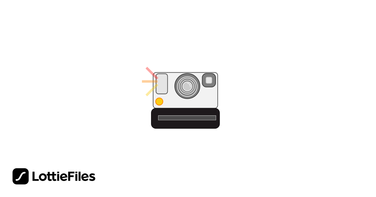 Free Instant Camera Flash Animation by Lucas Vervacke | LottieFiles