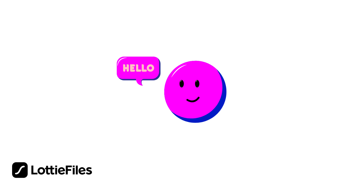 Free Hello Bubble Animation by SKYLER STUDIOS | LottieFiles