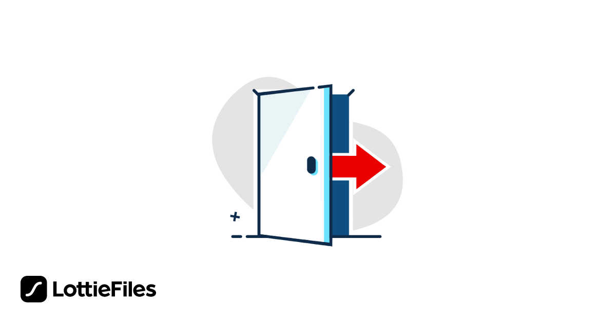 Free Log out Animation by Fernando Ron Pedrique | LottieFiles