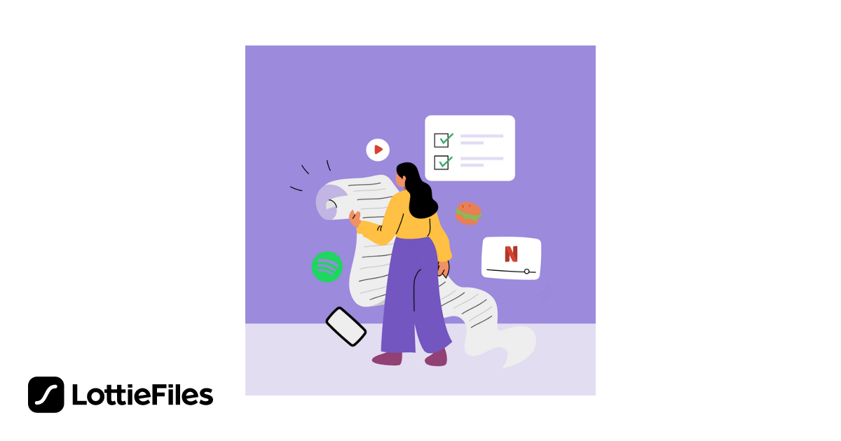 Free Monthly Expenses and Budget planning Animation by Plain | LottieFiles