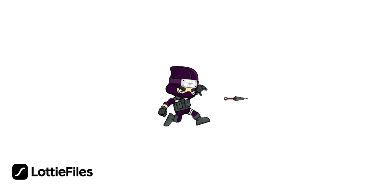 Free Ninja Character Jump Throw Animation Animation by Tam Doan ...