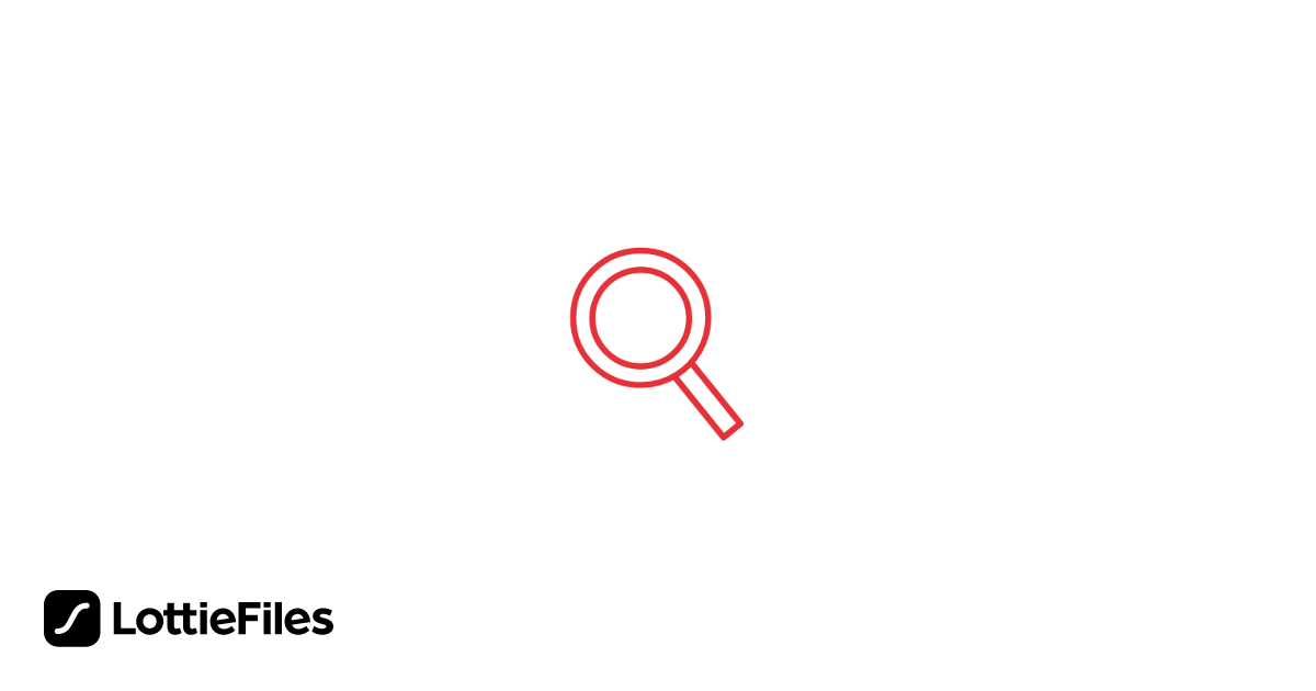 Free Magnifying Glass Red Animation by Milkcarte | LottieFiles
