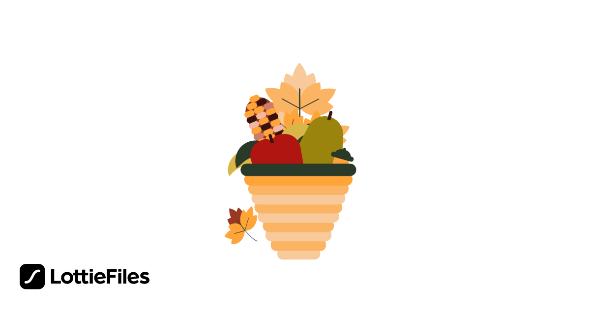 Free Thanksgiving Cornucopia Animation by LottieFiles | LottieFiles