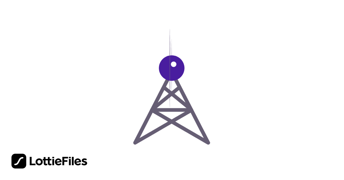 Free Signal Tower Animation by Aaron Jacob Pfaff | LottieFiles