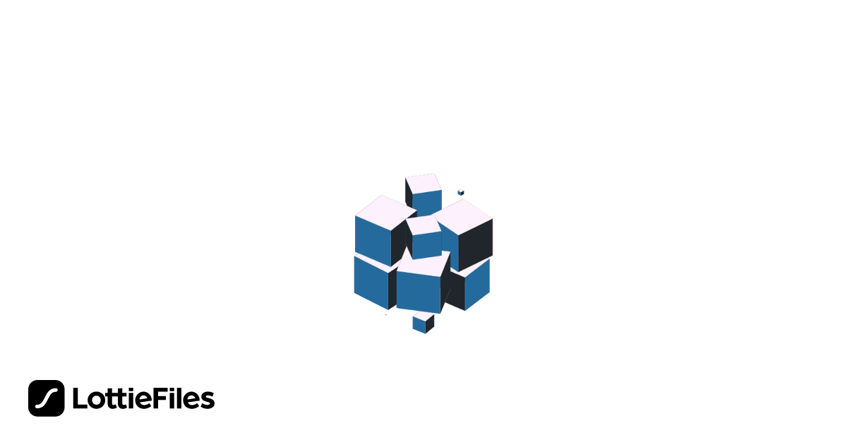 Free Blue Cube Loader Animation by Jacques | LottieFiles