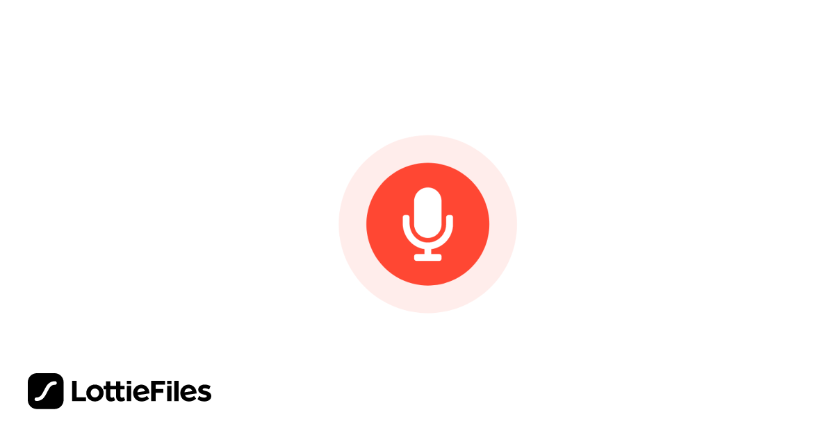 Free Recording Animation Button Animation by Nick | LottieFiles