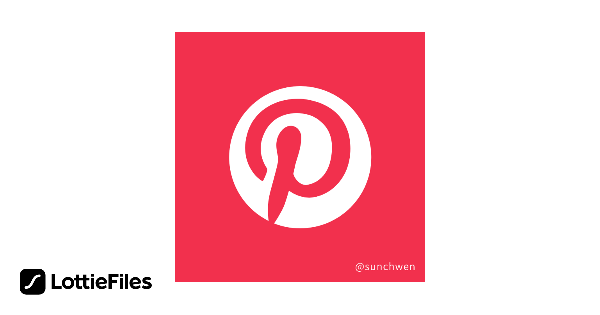 Free Pinterest logo animation Animation by Chun Sun | LottieFiles