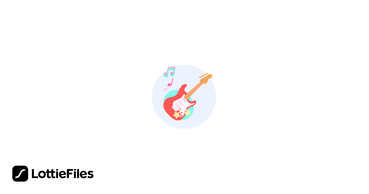 Free Electric guitar music Animation by Issey | LottieFiles