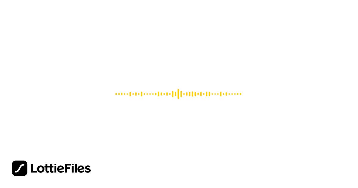 Free Yellow Audiowave Animation by Aaditya | LottieFiles