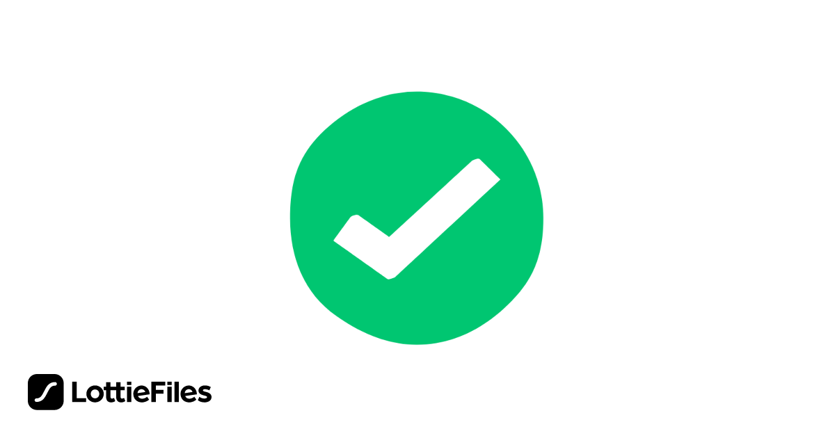 Free tick icon animation Animation by Man-Jung | LottieFiles