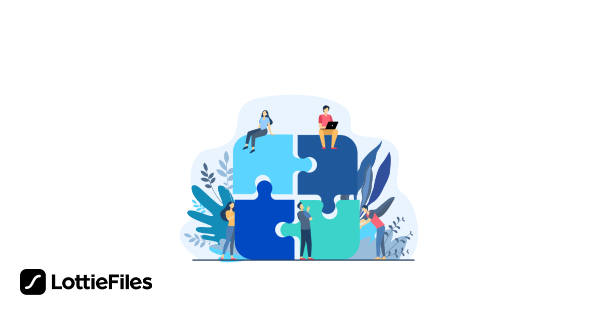 Free puzzle pieces Animation by meddi contenidos | LottieFiles