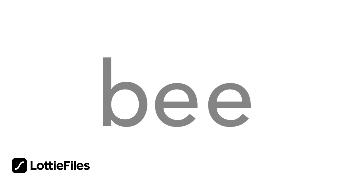 Free Bee Logo Fade In Animation by Angie | LottieFiles