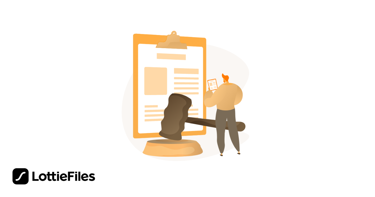 Free Law Guy Yellow Animation by | LottieFiles