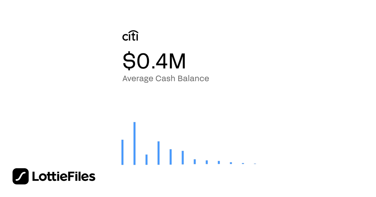 Free Average cash balance Animation by Weblodge | LottieFiles