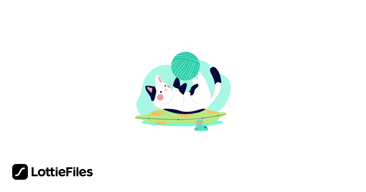 Free Cat Playing Animation by Oscar Myo Min | LottieFiles