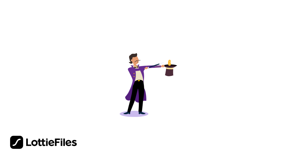 Free Magician Animation by Christos Mylonas | LottieFiles