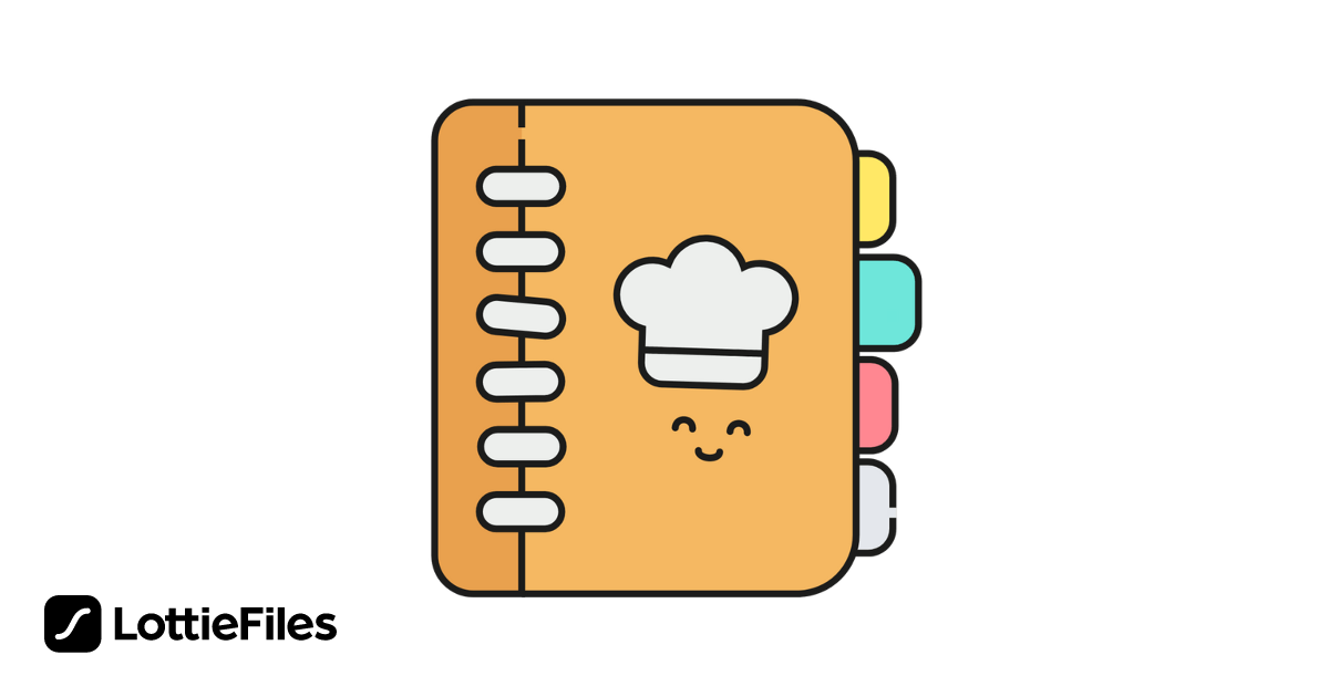 Free Recipe Book Animation by Htet Htet | LottieFiles