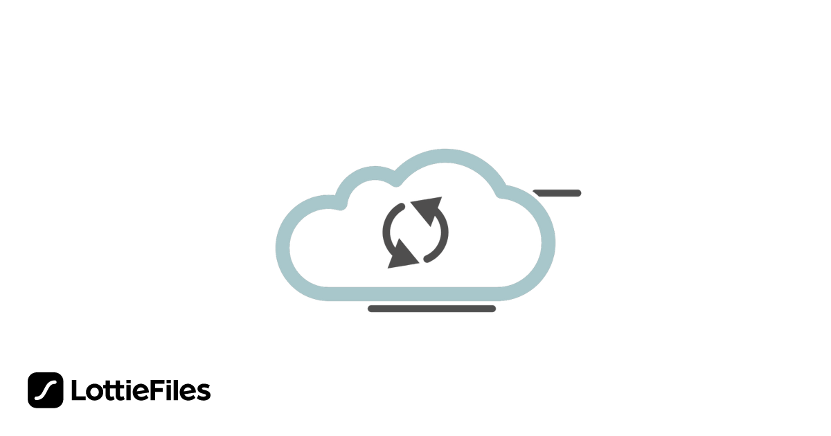 Free Cloud storage icon Lottie JSON animation Animation by Weblodge ...