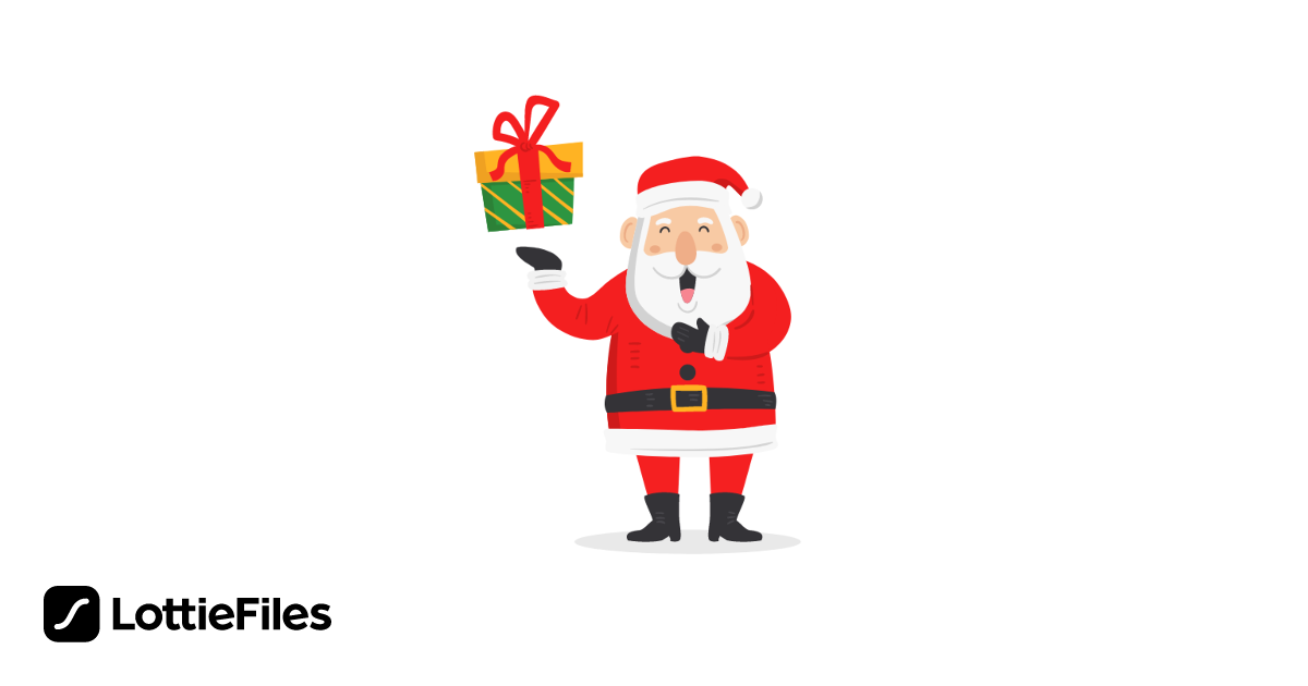 Free Merry Christmas - Santa Claus Animation by Animo Arts | LottieFiles