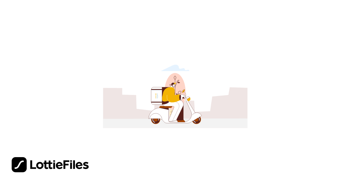 Free Food delivery Animation by Denis DV | LottieFiles