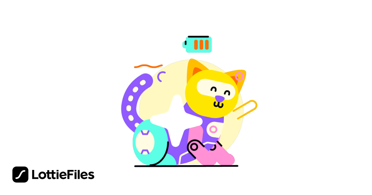 Free AI Cat Robot Animation by Abdul Latif | LottieFiles