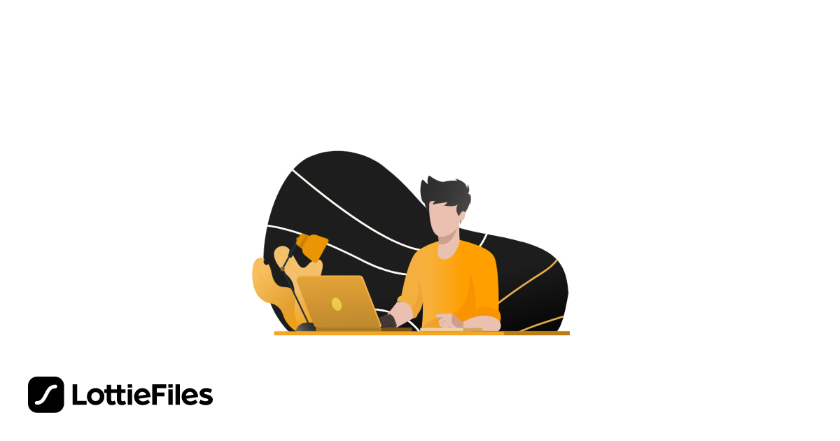 Free Orange T-shirt coder Animation by Vighnesh Gupta | LottieFiles