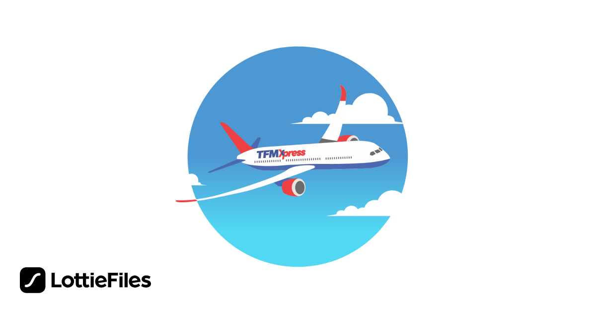 Free TFM 03 Plane Animation by Mario Joesef | LottieFiles