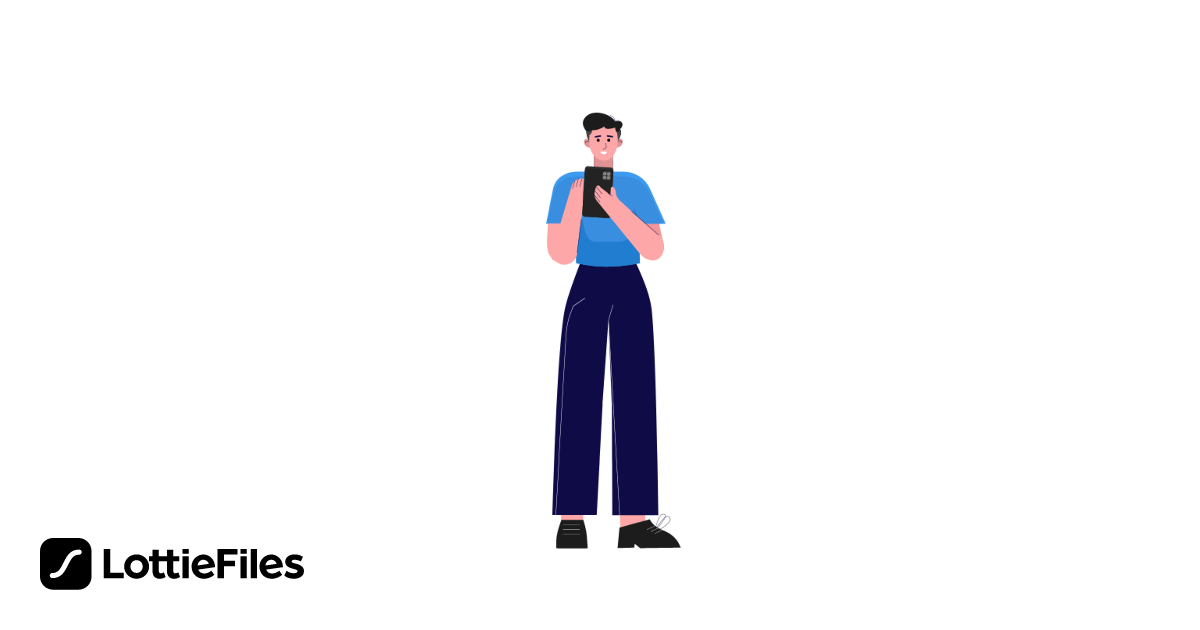 Free Person Mobile Animation by Dev Ashish Deval | LottieFiles
