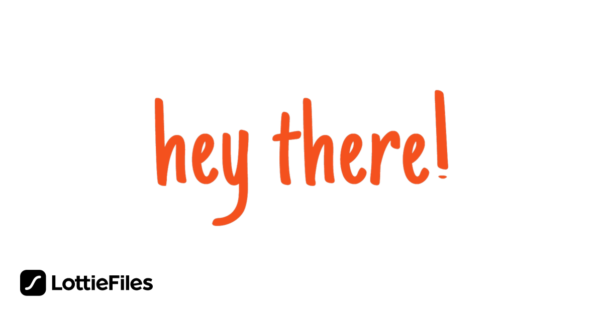 Free Hey there! handwriting Animation by Roven | LottieFiles