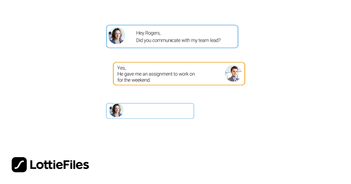 Free Team Chat Animation by Waseem Kathia | LottieFiles