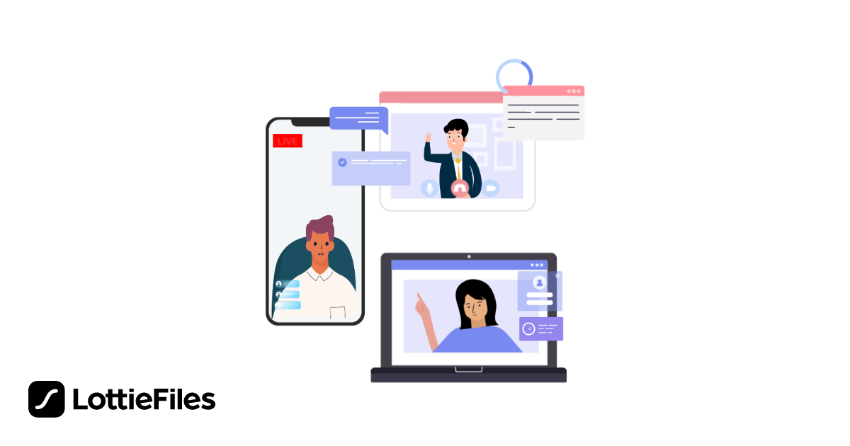 Free Team Communication Animation by Waseem Kathia | LottieFiles