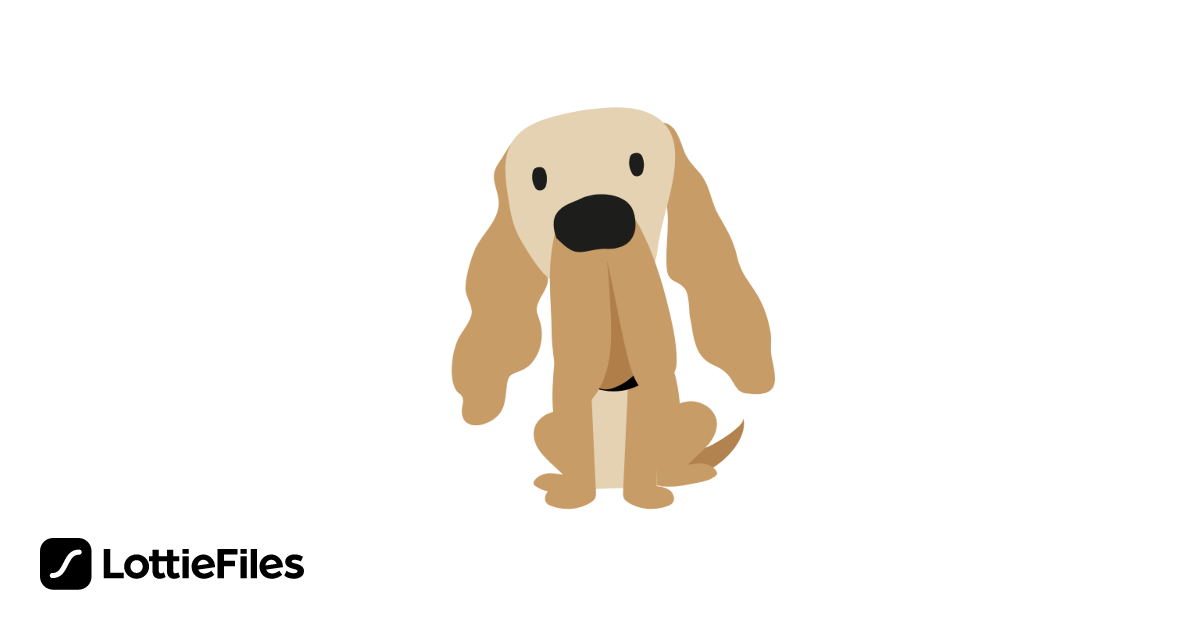 Free A dog was sitting wagging its tail. Animation by terdpong vector ...