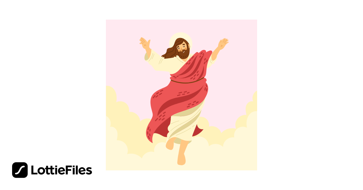 Free Jesus Ascending Animation by Louie Garrido | LottieFiles