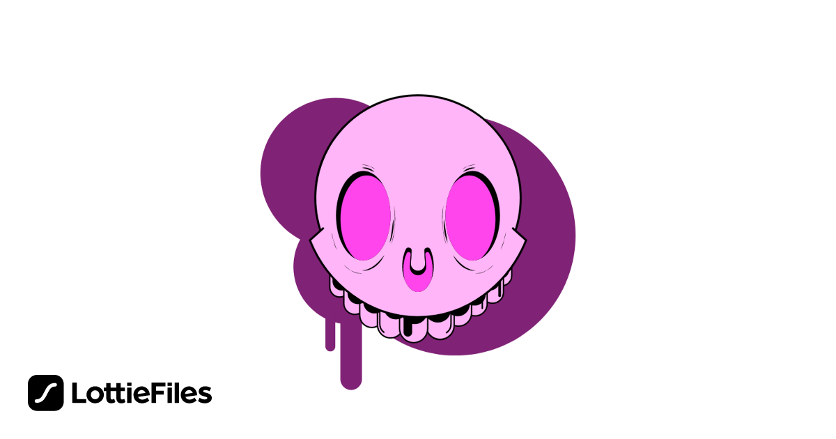 Free floating skull Animation by callum beith | LottieFiles