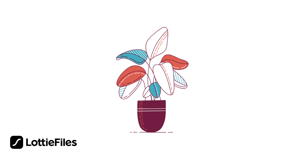 Free Houseplant in a pot Animation by Olena | LottieFiles