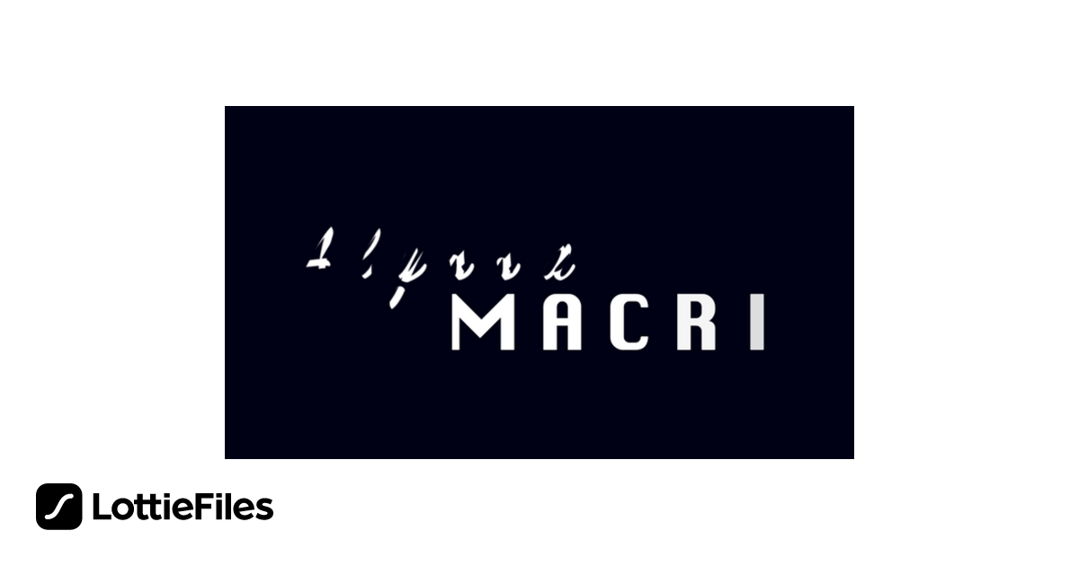 Free Name Logo - Alyssa Macri Animation by Alyssa | LottieFiles