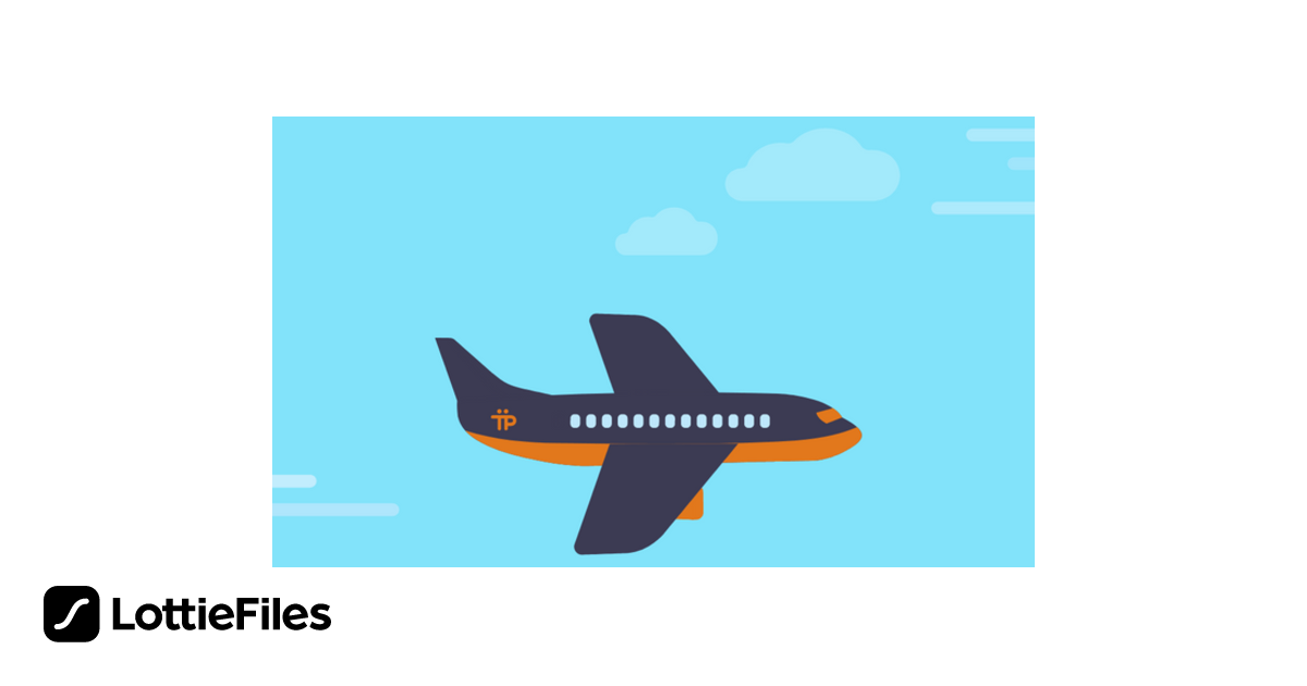 Free airplane flying Animation by Ronan | LottieFiles