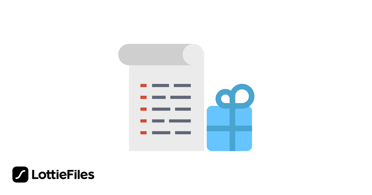 Free Shopping List Animation by Vu Nguyen | LottieFiles