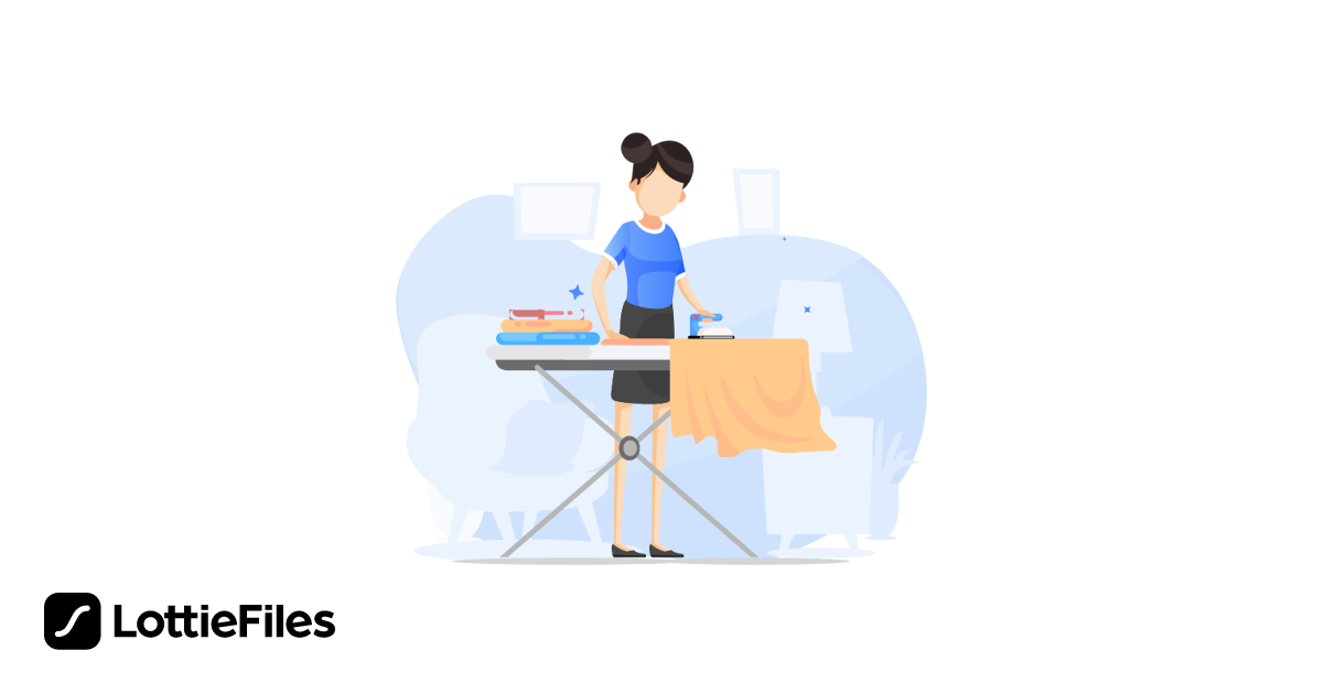 Free Ironing People Animation Animation by Bayu Febrianto | LottieFiles