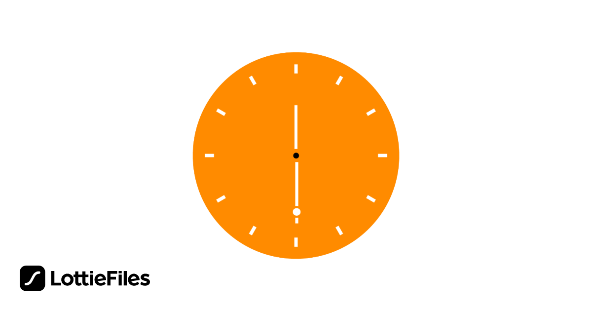 Free Clock Animation Animation by Gautam Gohel | LottieFiles