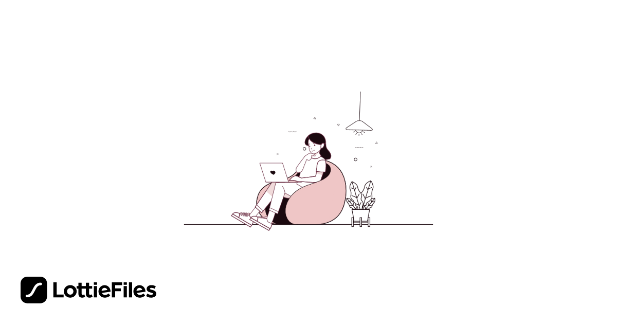 Free Laptop-girl-pastel-pink Animation by arushi | LottieFiles