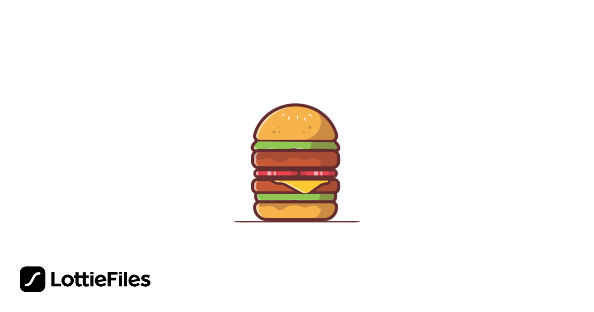 Free Burger micro animation Animation by Pabitra Roy | LottieFiles
