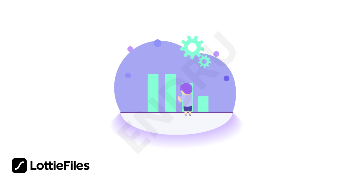 Free Flat design growth statistic looping for UI design Animation by ...