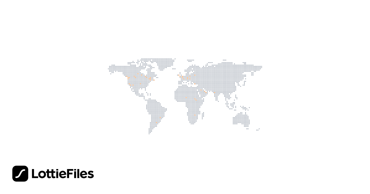 Free World map dots animation Animation by Karan Kowshik | LottieFiles