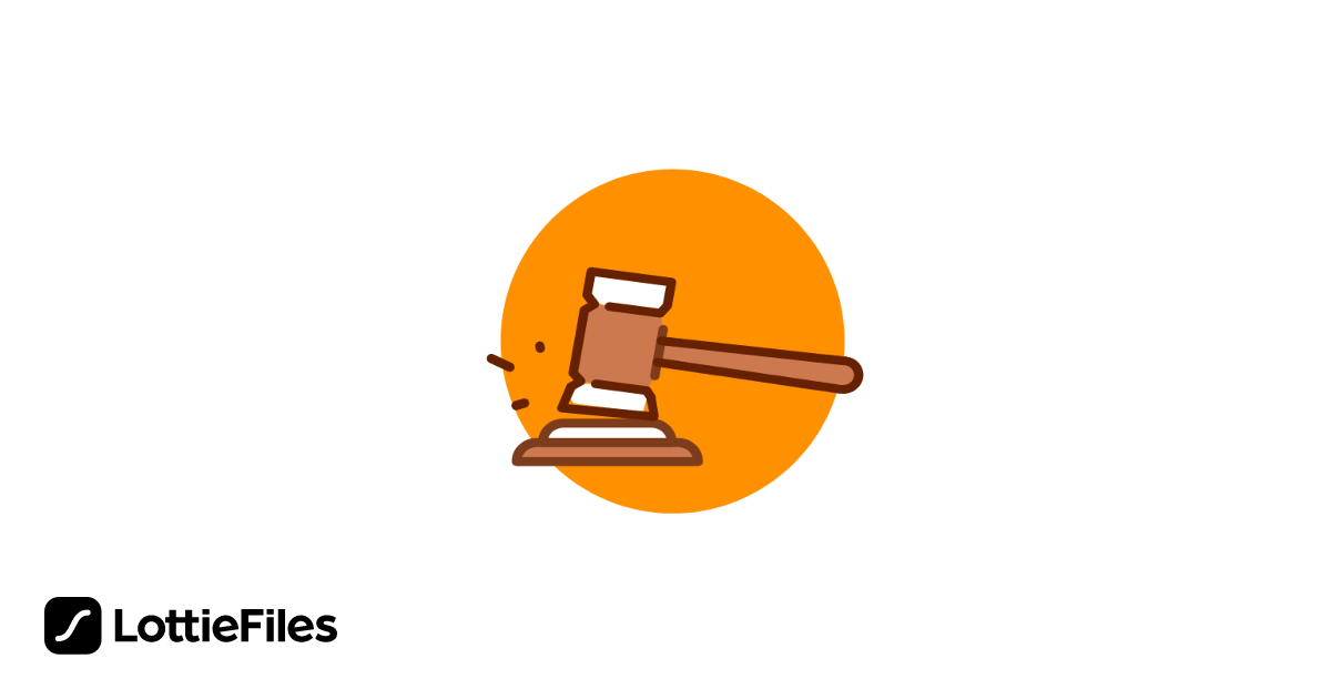Free Law Hammer Animation by Pengadilan Negeri | LottieFiles
