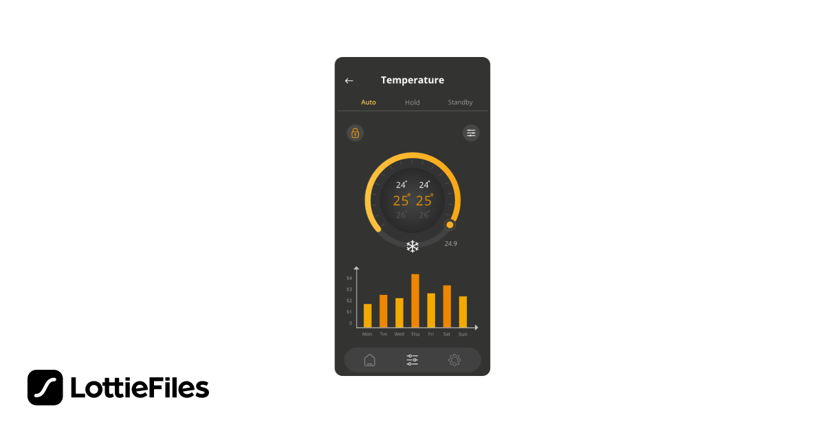 Free Heatmiser Screen UI animation Animation by TechAhead | LottieFiles
